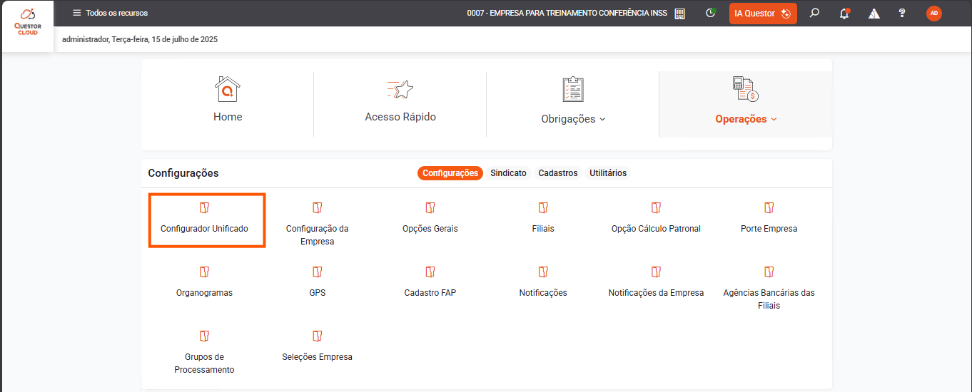 Configurador Inteligente (Unificado) | Questor Docs